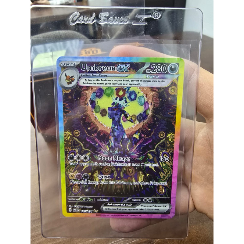 [PSA 9 Mint] TCG Pokémon Prismatic Evolutions Mint UMBREON EX SV8: 161/ ...