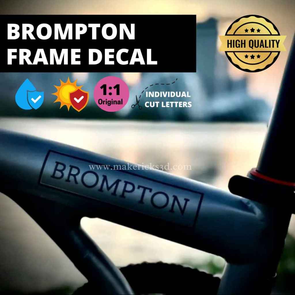 Weather Resistant Brompton Frame Decal (1 pair) | ACPGT Line | 1:1 ...