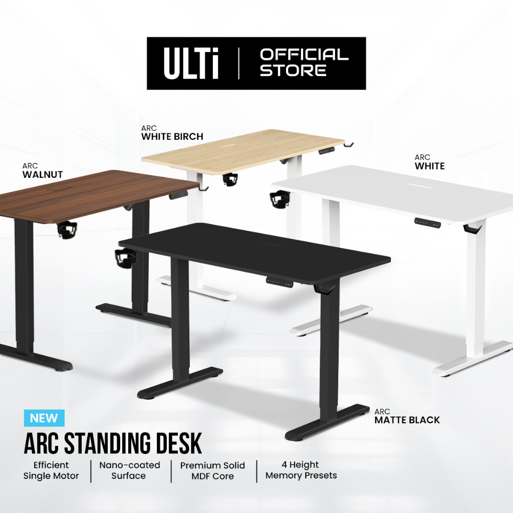 ULTi Arc Standing Desk – Ergonomic Height Adjustable Electric Desk for ...