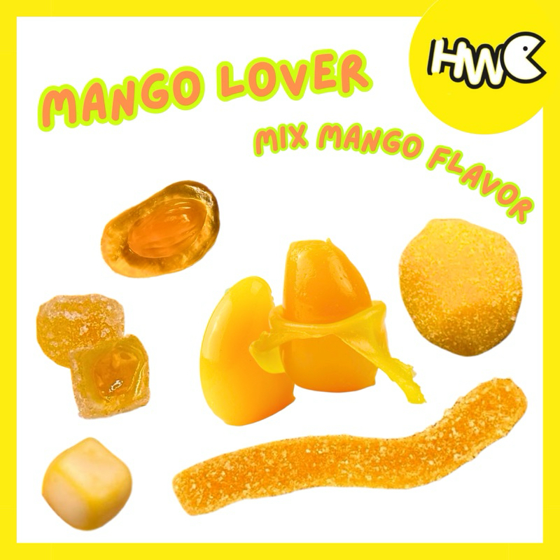 I Love Mango! Gummy Candy Lover Peelable Mango Sour Sweet Pick n mix ...