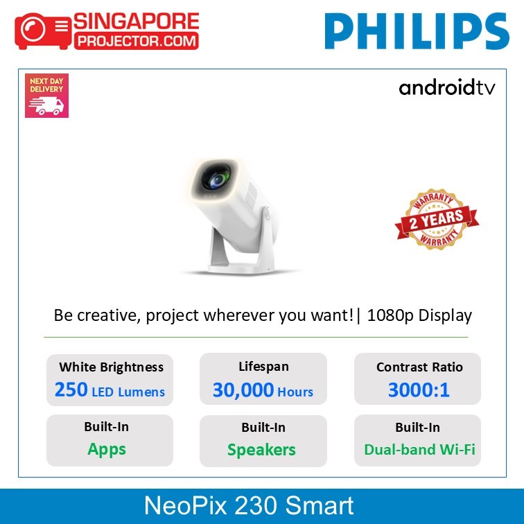 Philips NeoPix 230 Smart | Shopee Singapore