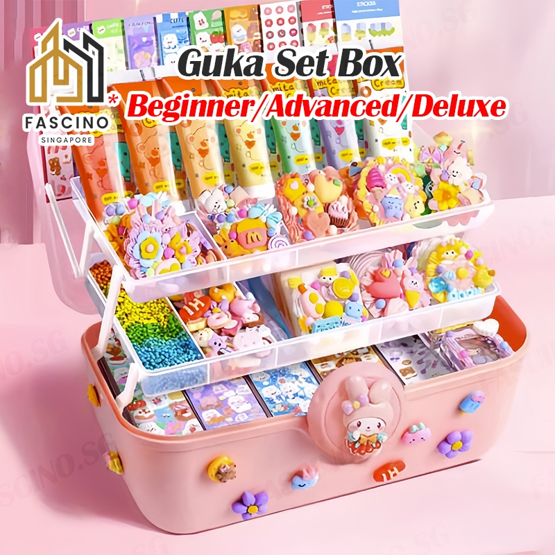 【SG】DIY Guka Set Cream Glue Sticker Set Glitter Card Tool Cream ...