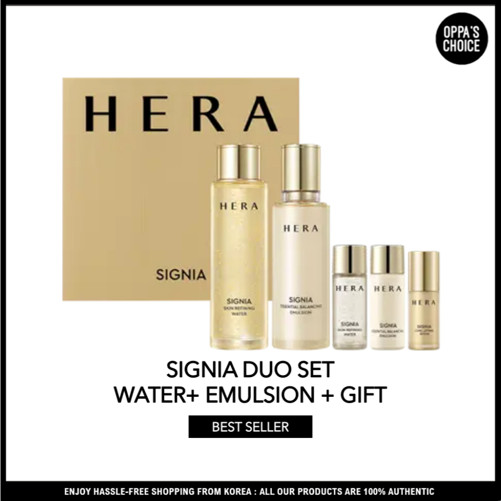 [GIFT COLLECTION] 🇰🇷 HERA SIGNIA DUO SET (WATER + EMULSION + GIFTS ...