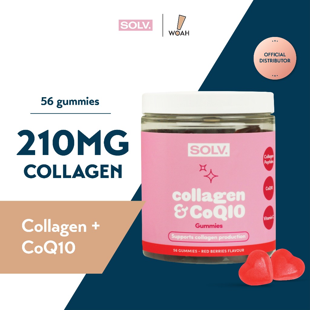 SOLV Collagen CoQ10 Gummies (56 gummies) | Shopee Singapore