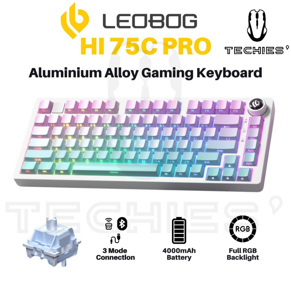 [🇸🇬READY STOCK] LEOBOG HI75C Pro CNC Aluminum Alloy Mechanical Keyboard ...