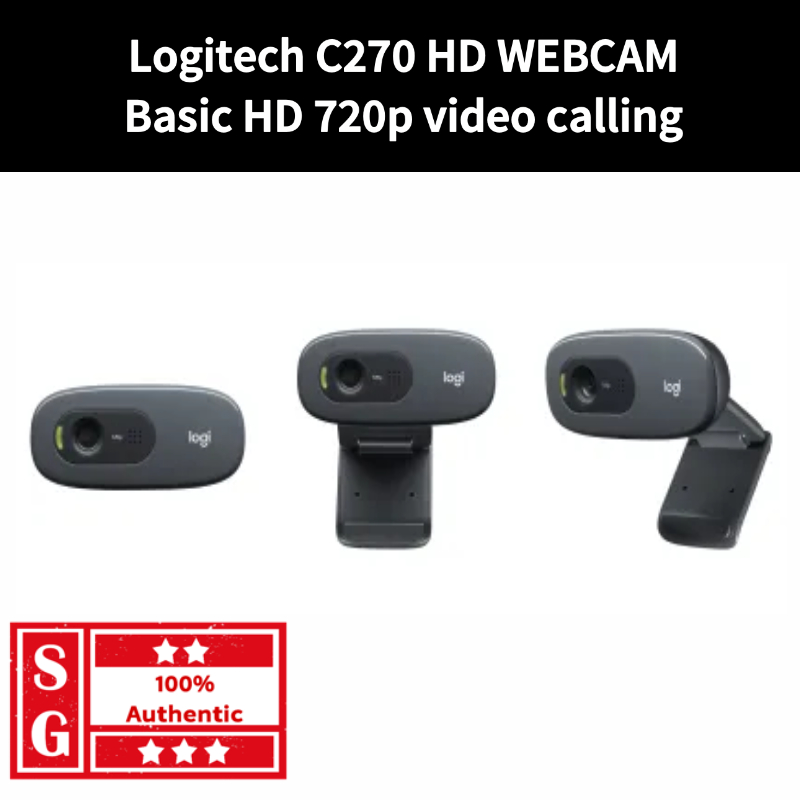 Logitech C270 HD Webcam 960-000584 720p/30fps Logitech Webcam C270 for ...
