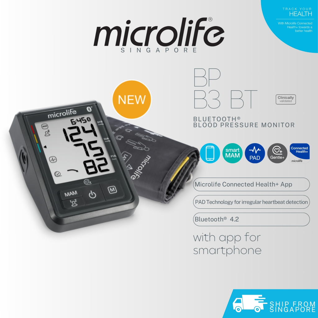 Microlife B3 BT Bluetooth Blood Pressure Monitor | Shopee Singapore