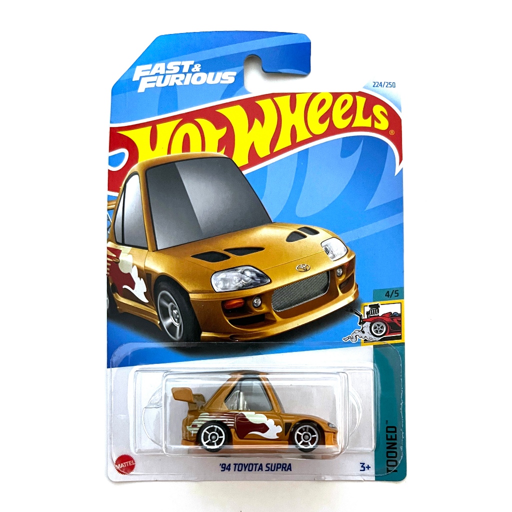Hot Wheels Mainline '94 Toyota Supra Tooned Fast & Furious Scale 1/64 ...