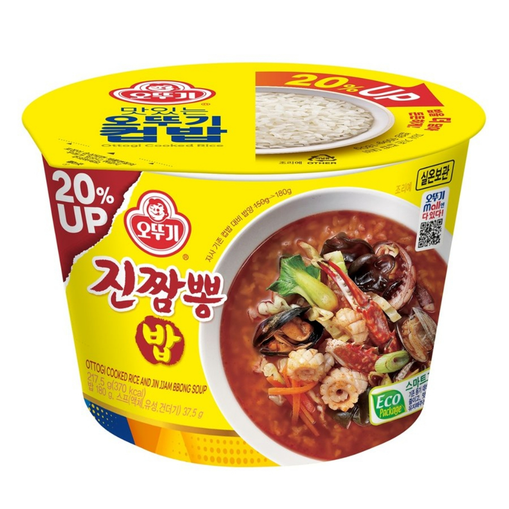[Ottogi] Jin Jjambbongbap Cup Rice 217.5g/ 오뚜기 진짬뽕밥 컵밥 217.5g | Shopee ...