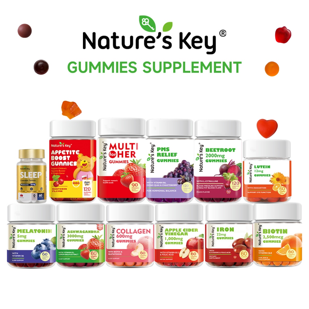 Nature's Key Halal Gummies Supplement Value Pack of Six - Beetroot ...