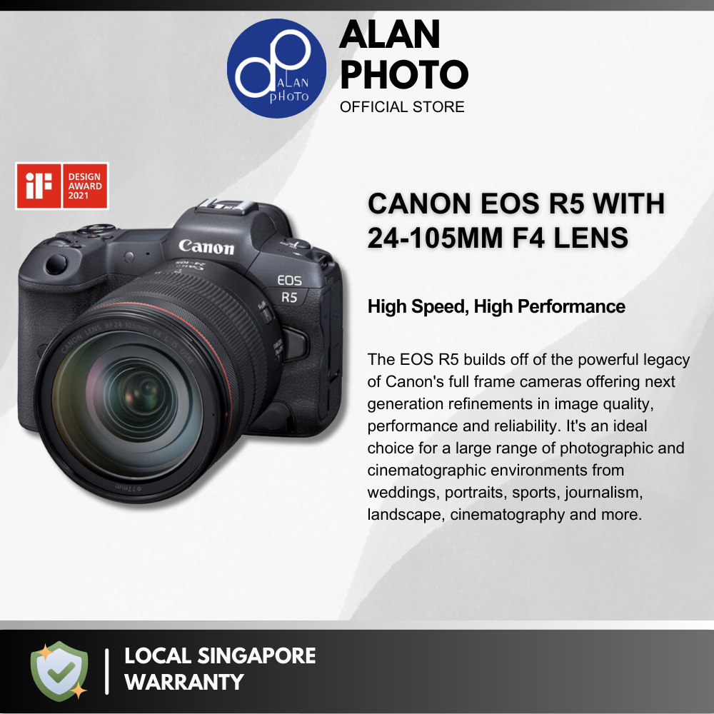 [Clearance Sales] Canon EOS R5 Mirrorless Digital Camera with 24-105mm ...