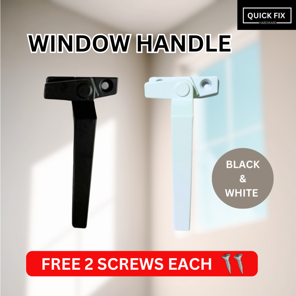 HDB Window Locking Handle Aluminum (Black/White) | Shopee Singapore