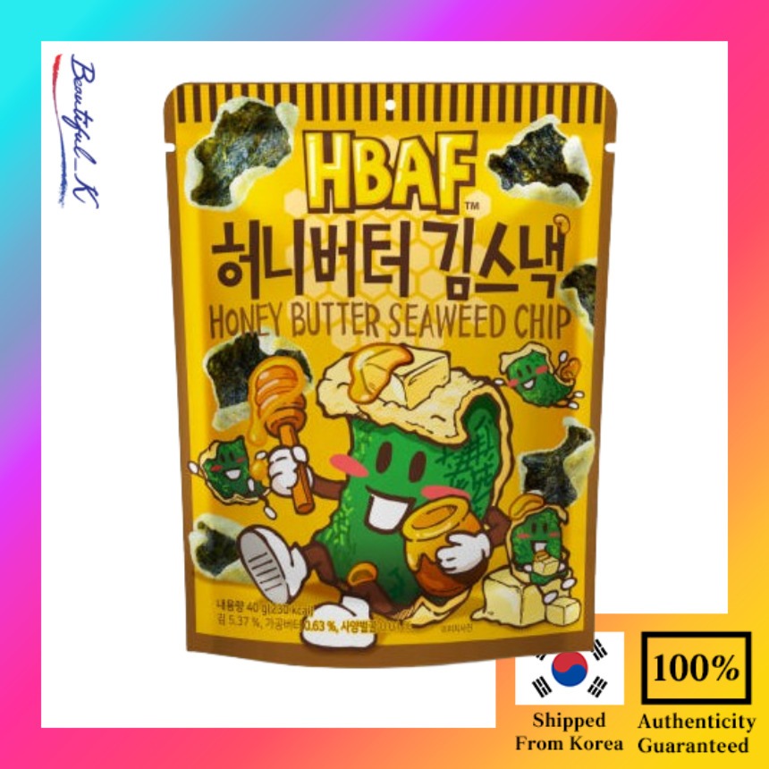 hbaf honey butter seaweed snack chip, 40g | Shopee Singapore