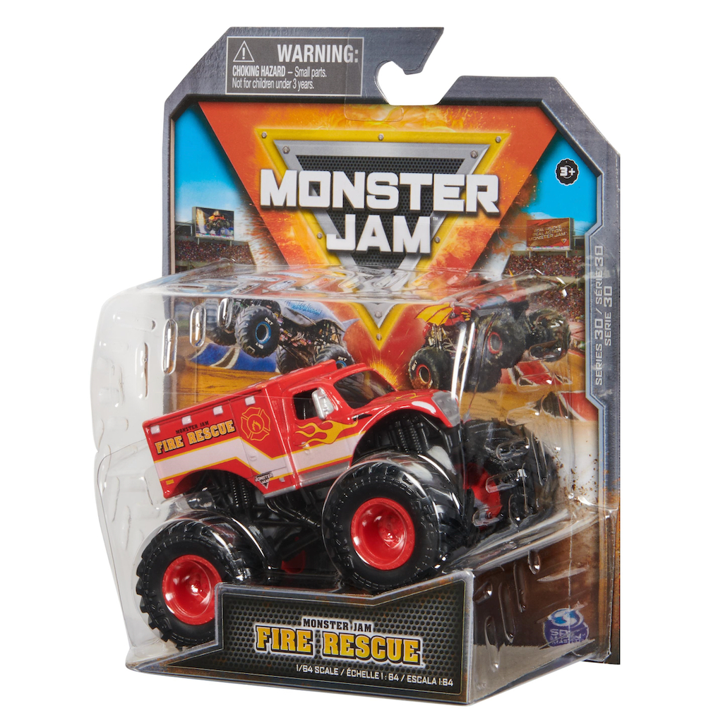 Monster Jam Rainbow Series 30 Rainbow Blast Fire Rescue 1:64 Special ...