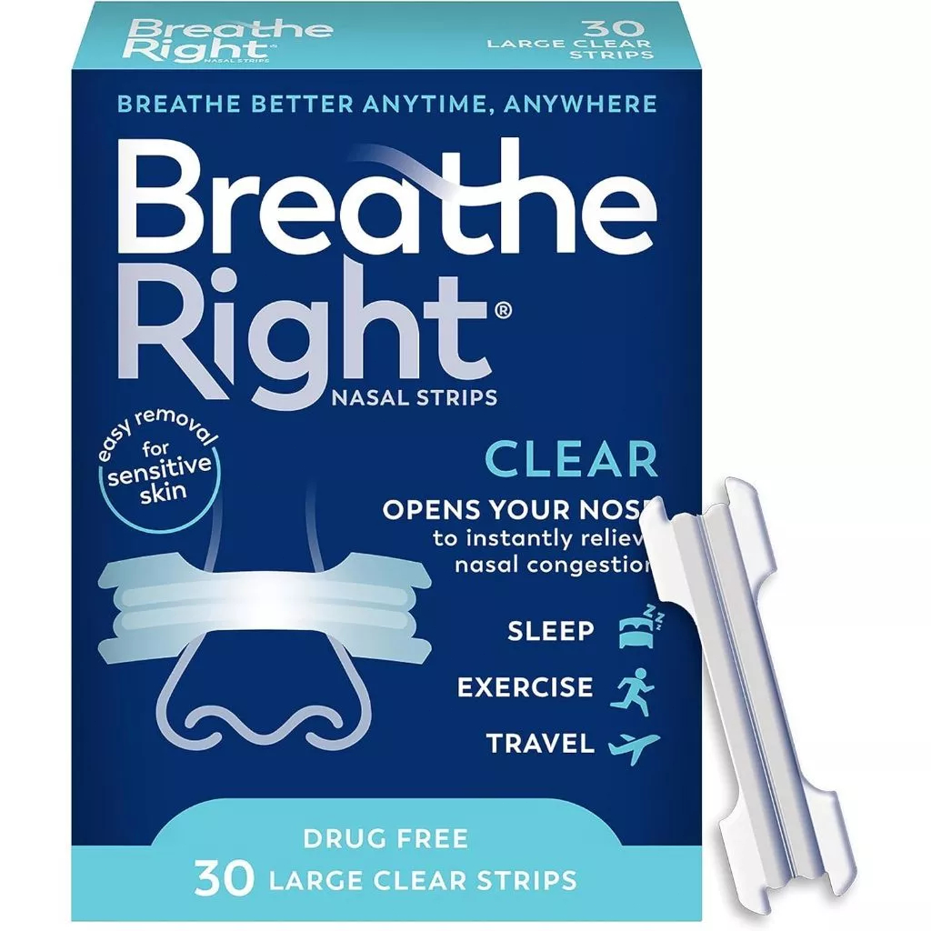 SG【READY STOCK】NEW Breathe Right Nasal Strips Clear For Sensitive Skin ...