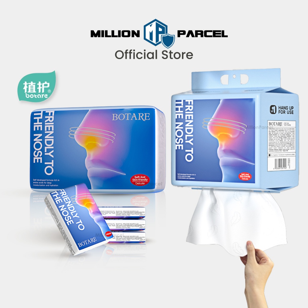 Botare Soft Cotton Facial Tissues 6ply | Moisturizing Tissue Paper ...