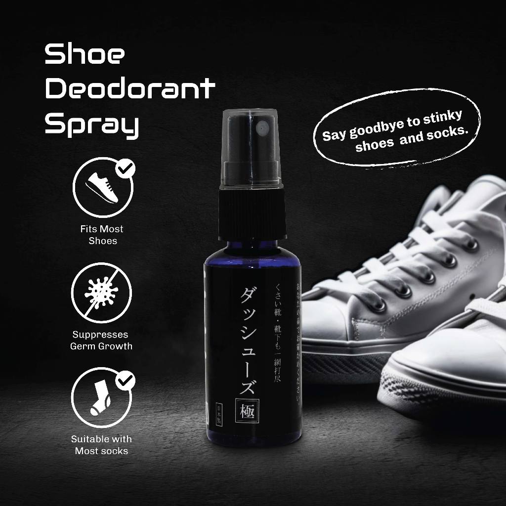 [MADE IN JAPAN] Shoe Deodorant Spray - Instant Permanent Odor Smell ...