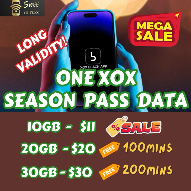 XOX Data Top UP Season Pass Data 4G Malaysia Prepaid Simcard Esim ...