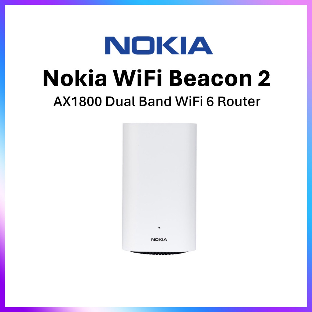 【SG SELLER】Nokia WiFi Beacon 2 Dual Band AX1800 WiFi 6 Mesh Router ...