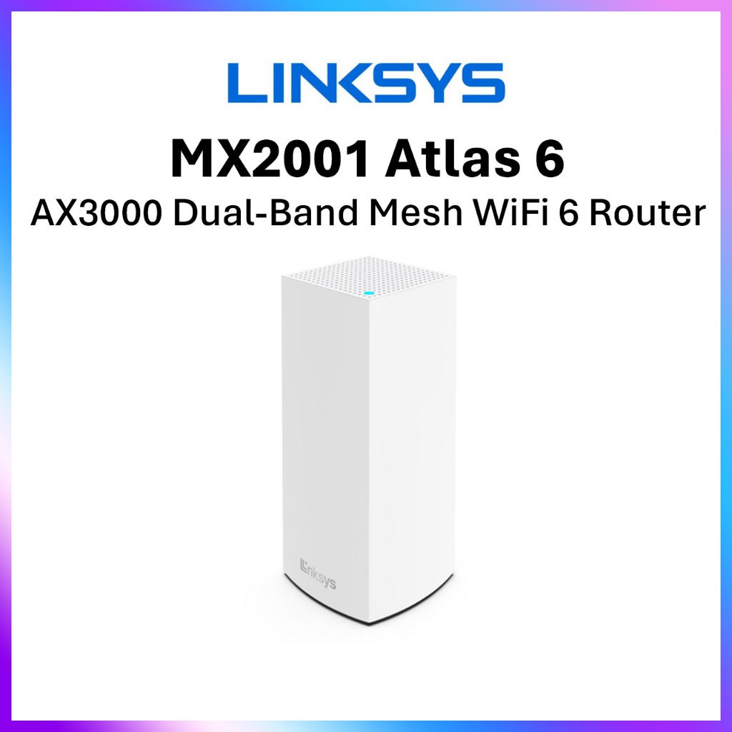 【SG SELLER】Linksys Atlas 6 MX2001 Dual Band AX3000 Mesh WiFi 6 System Router (1-Pack) | Shopee ...