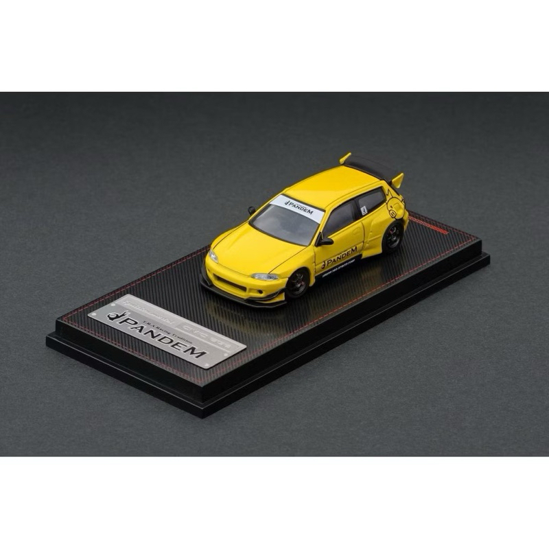 IGNITION MODEL PANDEM CIVIC EG6 YELLOW TARMAC WORKS EXCLUSIVE IG1416 ...