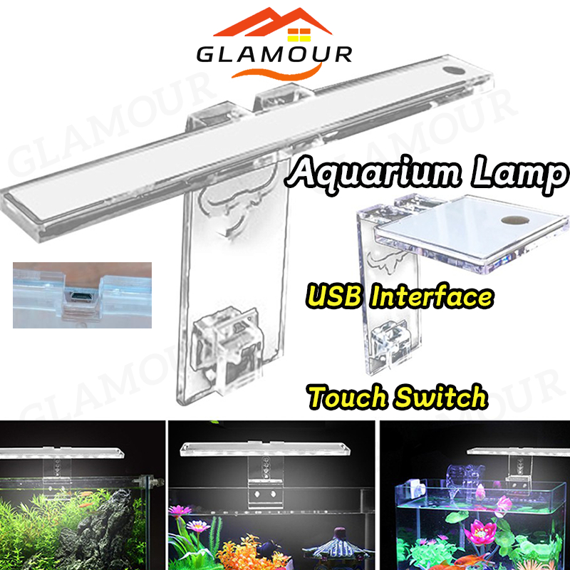 [SG] Aquarium Lamp Light Fish Tank Light Led Plant Light Fits Tanks 3 ...