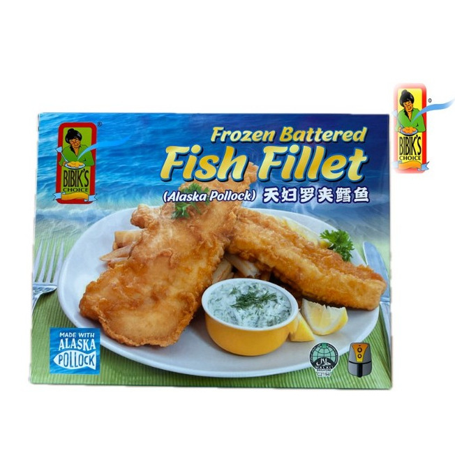 Bibik's Choice Battered Fish Fillet (Alaska Pollock) 380g - Frozen ...