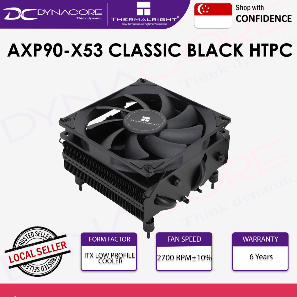 Thermalright AXP90-X53 Black Low Profile CPU Cooler | Shopee Singapore