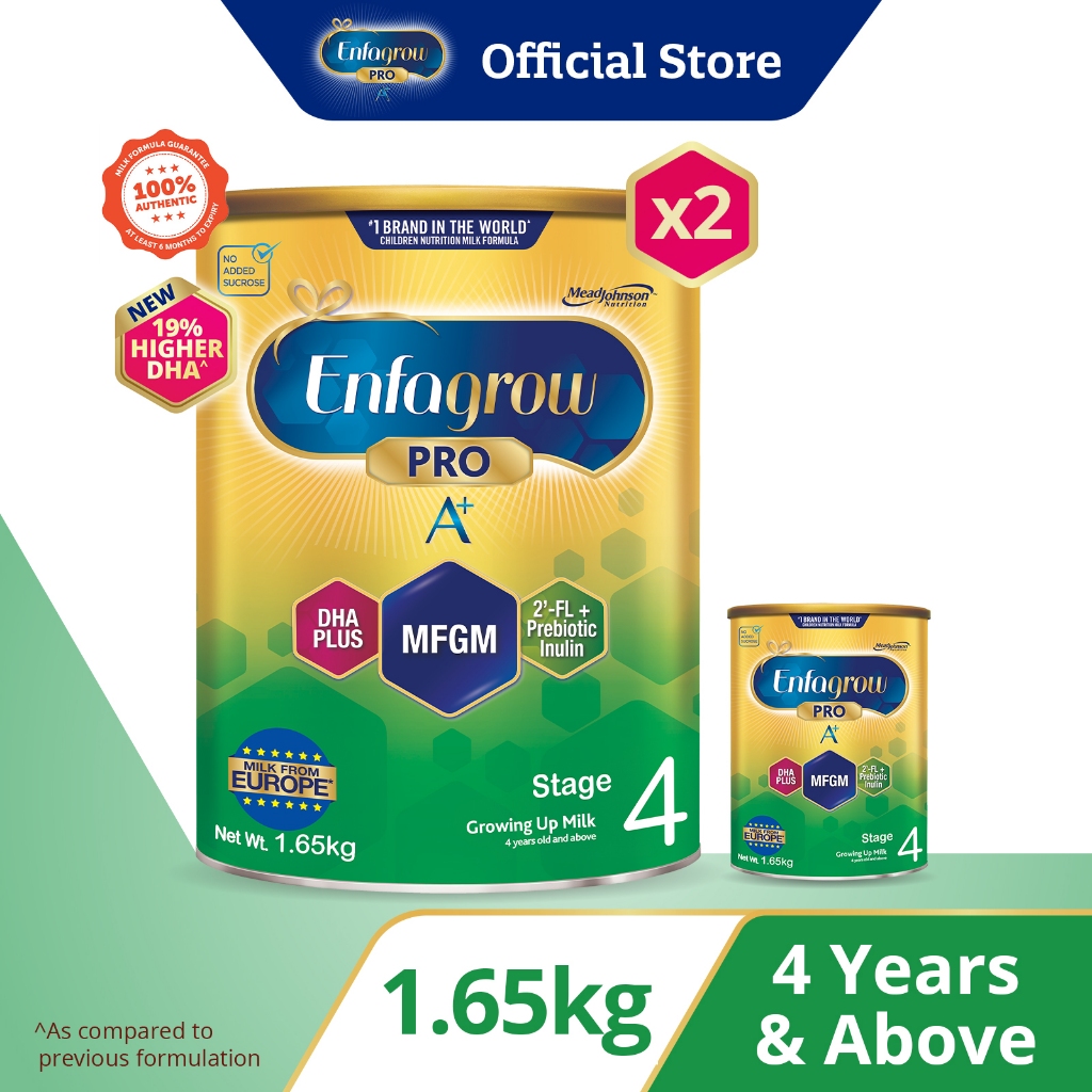 [Bundle of 2] Enfagrow Pro A+ Stage 4 Milk Powder Formula for Children ...