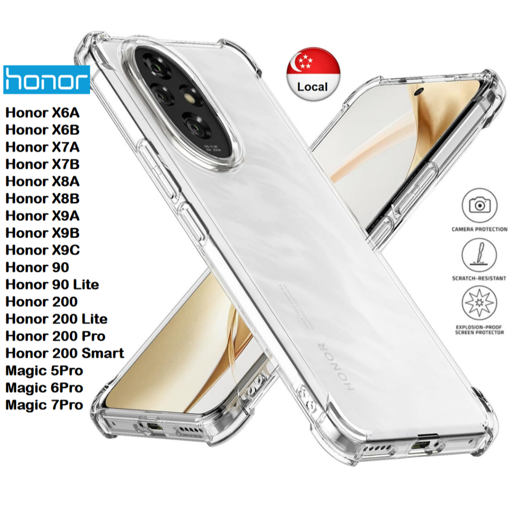Anti Shock Tough Armour TPU Case Honor X6A X6B X7A X7B X8A X8B X9A X9B ...