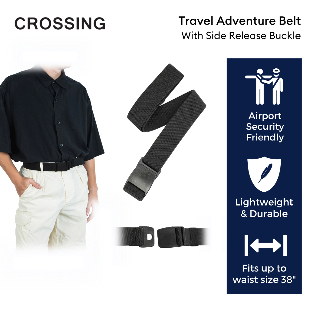 Crossing Travel Adventure Belt | Airport-Security Friendly Stretchable ...
