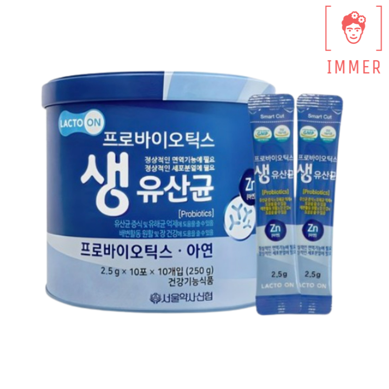 Lacto On Probiotics Lactobacillus 2.5g*100sticks zinc korean Dr.Family ...