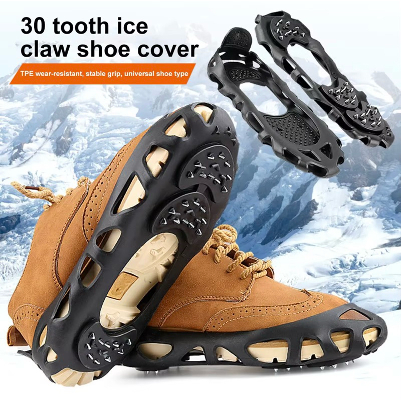 New Non-Slip Shoe Cover Snow Non-Slip Spikes Chain Crampons Spikes Shoe ...