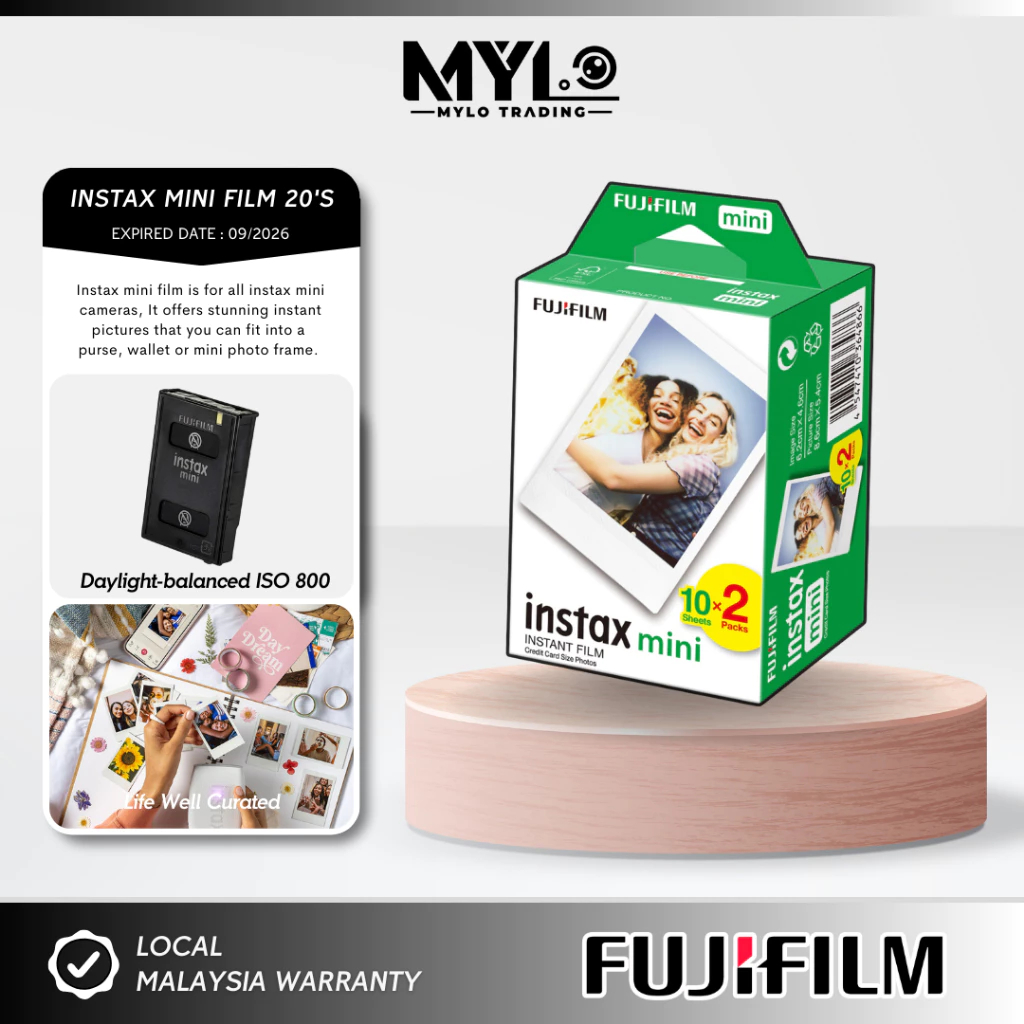 Fujifilm Instax Mini Film Twin & Single Packs For Instax Mini EVO Mini ...