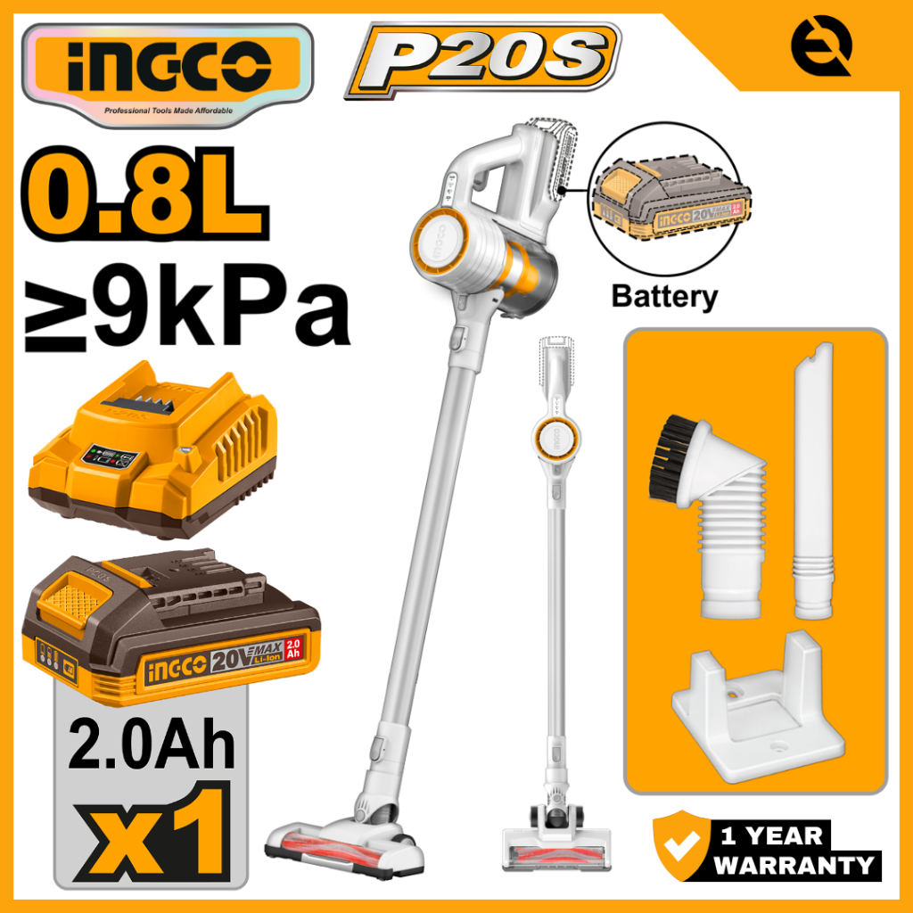 INGCO 20V CORDLESS CYCLONE VACUUM CLEANER | CVLI2006 CVLI20061 | Shopee ...