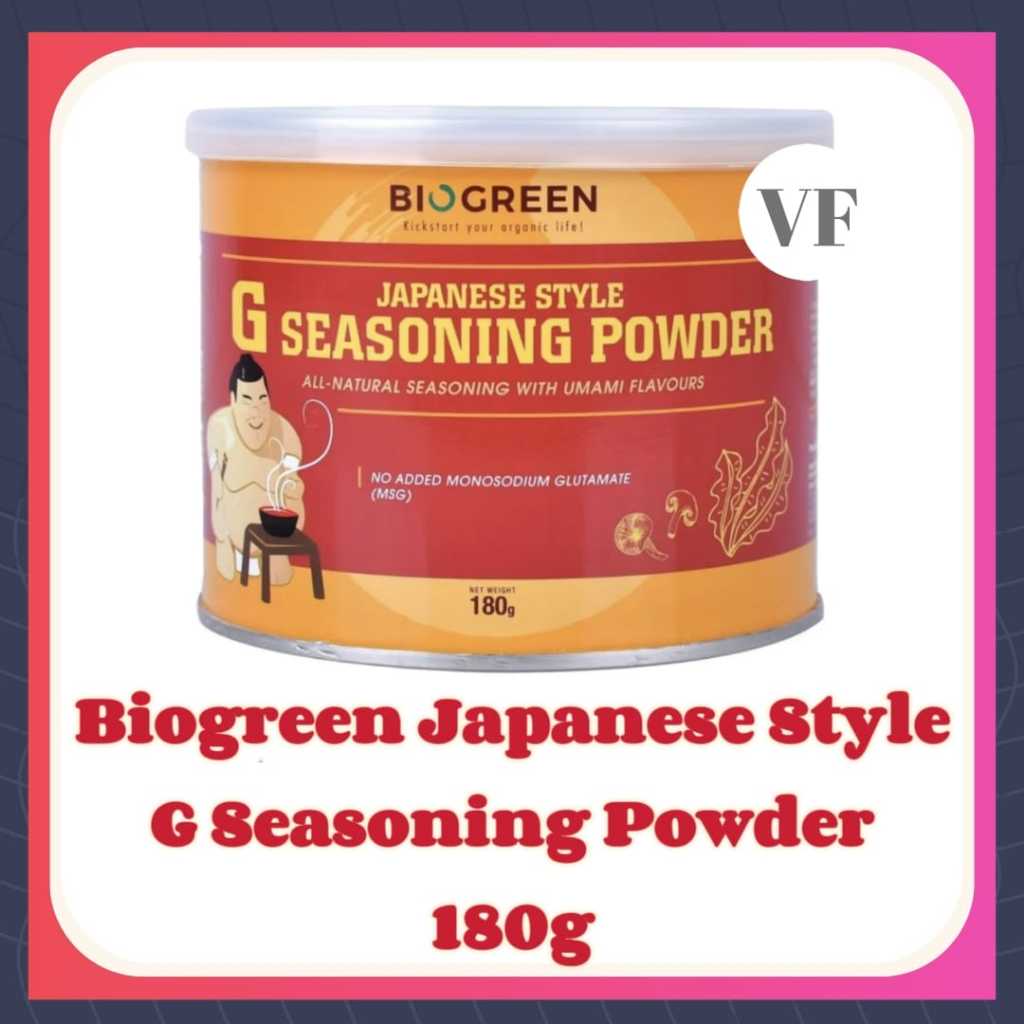 Biogreen Japanese Style G Seasoning Powder 180g NO MSG - Halal | Shopee ...