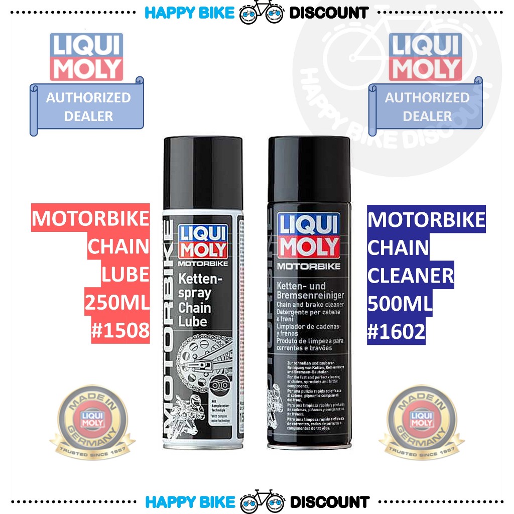 Liqui Moly Motorbike New Chain Lube 250ml Chain Cleaner Degreaser 500ml ...