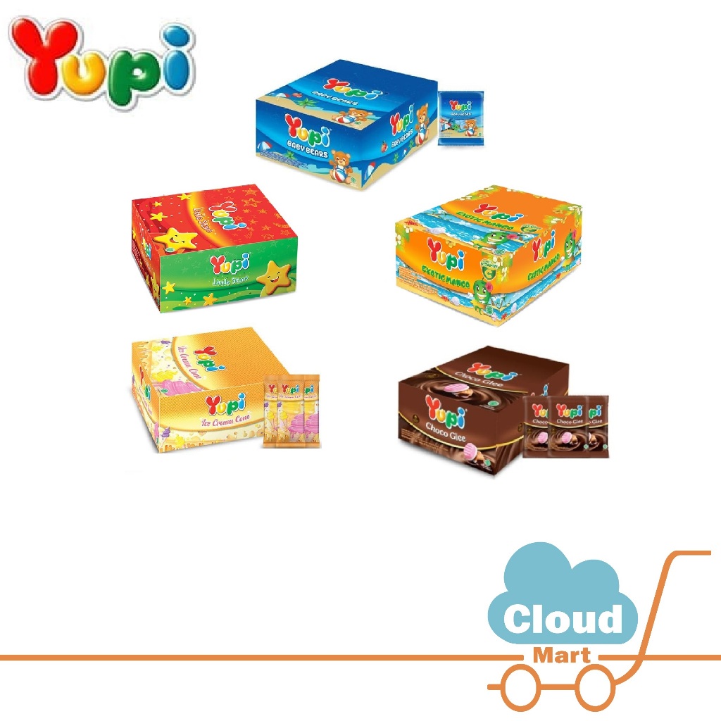 Yupi Gummy Box 7g x 24pkts [ Halal ] (Exotic Mango / Little Stars ...