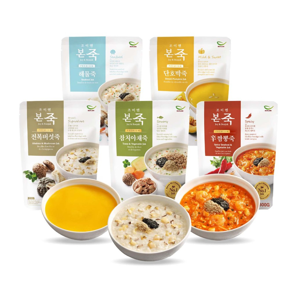 [BONJUK] Korean Convenient Porridge Healthy Breakfast Pouch 300g ...