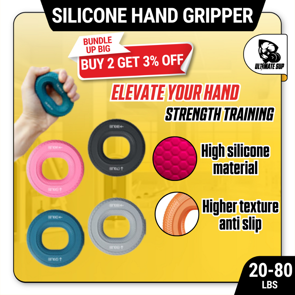 Ultimate Sup, Silicone Hand Gripper, Hand Grip Strengthener, Portable ...