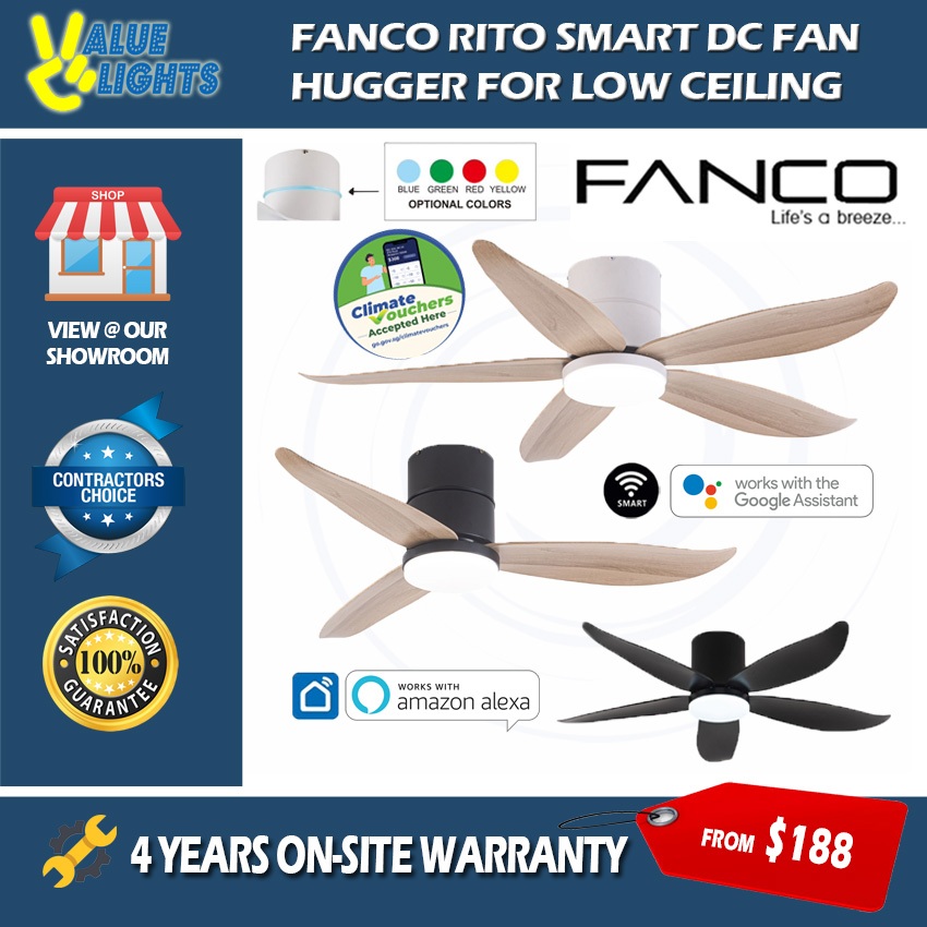 [Climate Voucher] Fanco RITO-3 / RITO-5 Wifi-Enabled Smart Fan Hugger ...