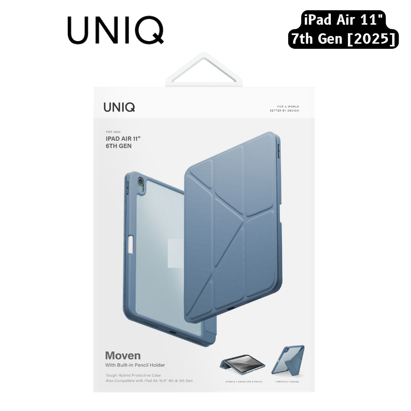 UNIQ Moven Folio Case For iPad Air 11" (6th-7th Gen) | iPad Air 10.9 (4 ...