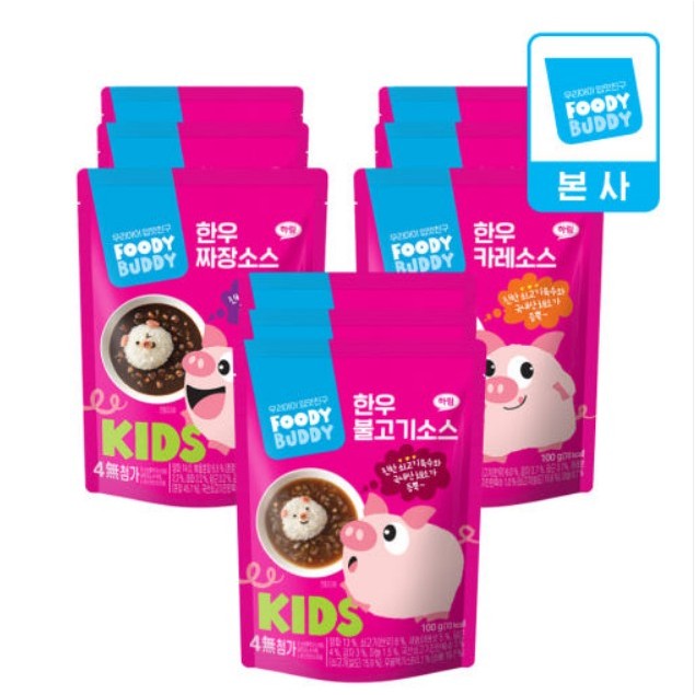 FOODY BUDDY SAUCE SERIES for KIDS Korean Beef Jajang (100g x 3)/Korean ...