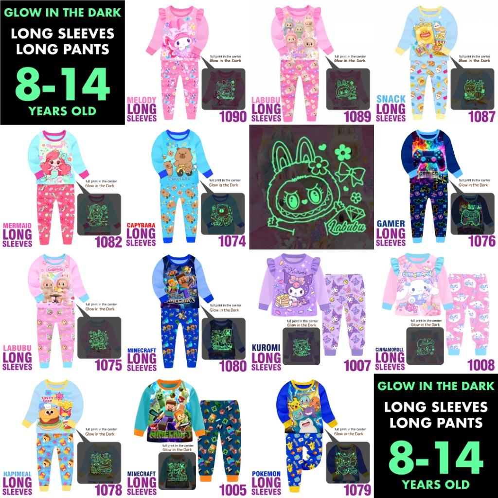 NEW[SGseller] 2pc Set Glow in the Dark Long sleeves CapyBara/Gamer ...