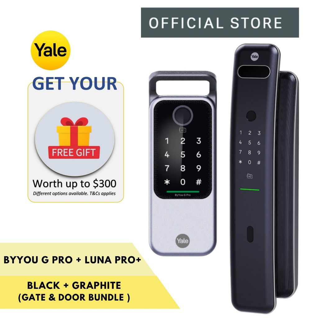 Yale ByYou G Pro & Luna Pro+(Facial) Digital Lock Bundle | Shopee Singapore