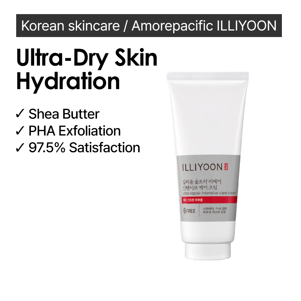 Amorepacific ILLYOON Ultra Repair Intensive Care Cream 200ml, Ultra-Dry Skin Hydration, Korean ...