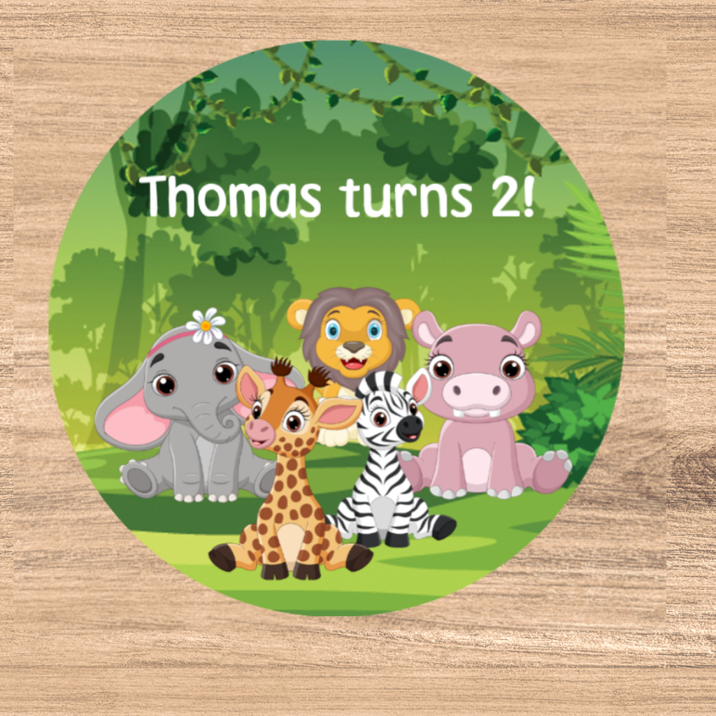 Personalised Birthday Sticker Label Favor Sticker Party Sticker Gift ...