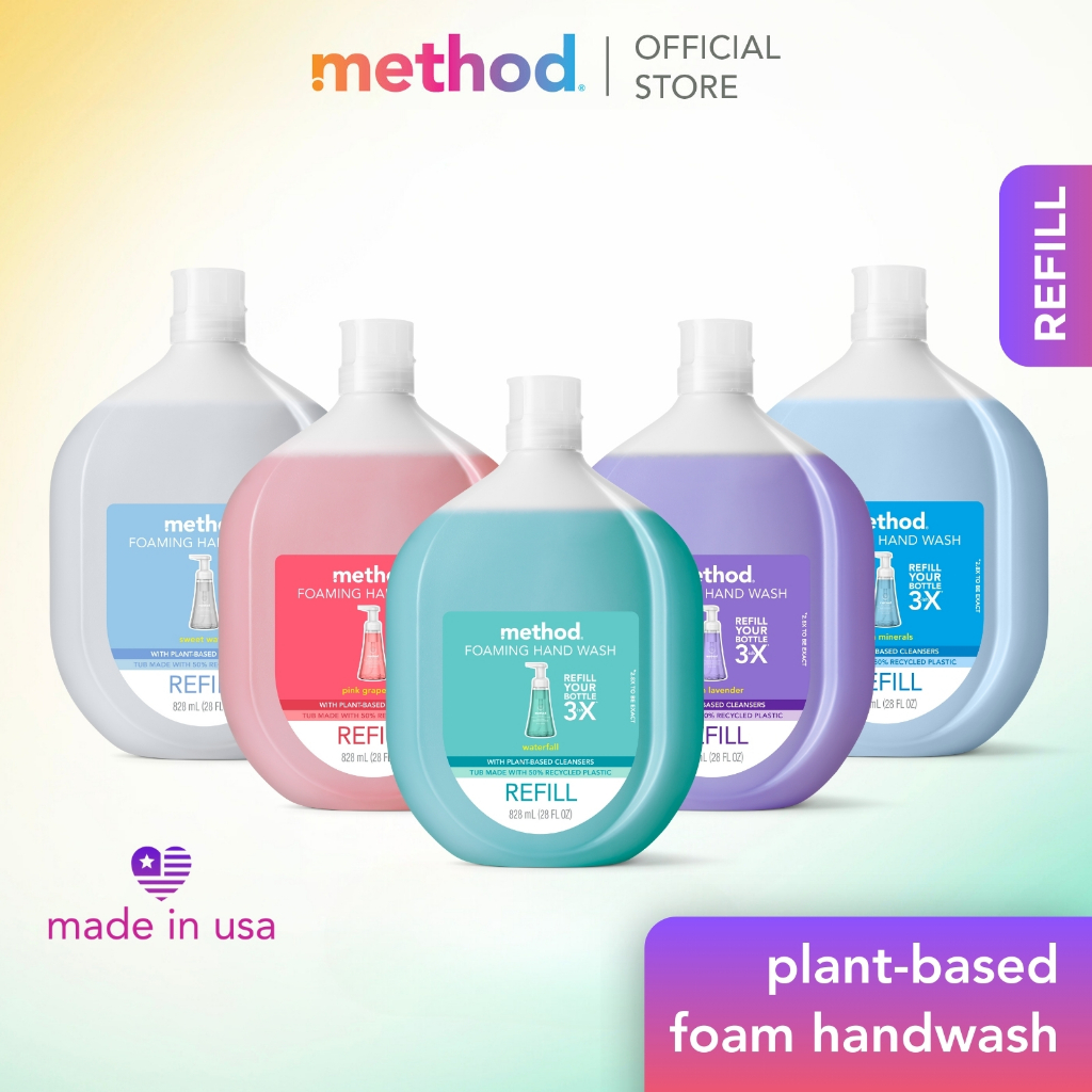 Method foaming hand wash refill 828ml (assorted scents) | Shopee Singapore