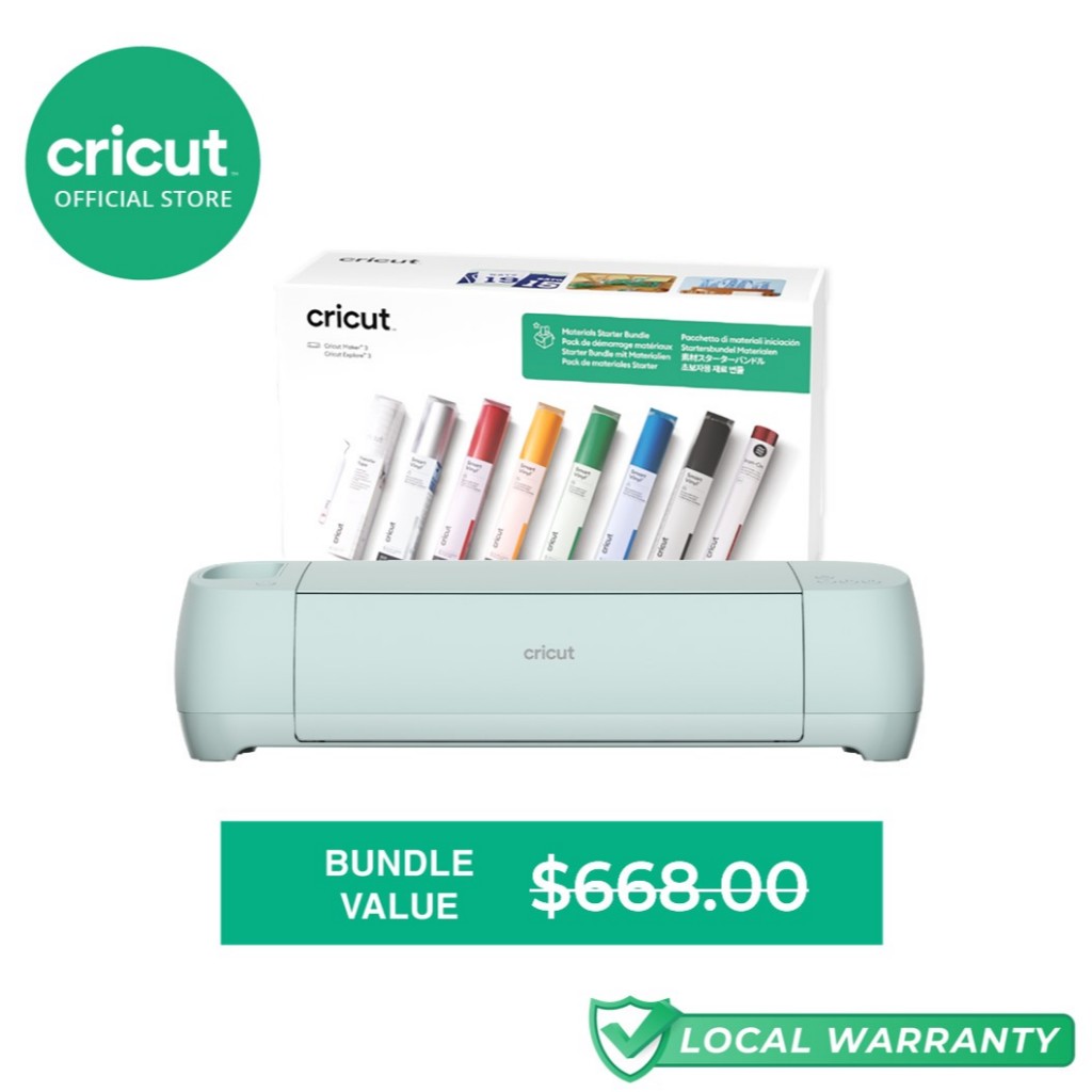 Cricut Explore 3 Smart Essential Bundle - Includes 9 Accessories | Shopee Singapore