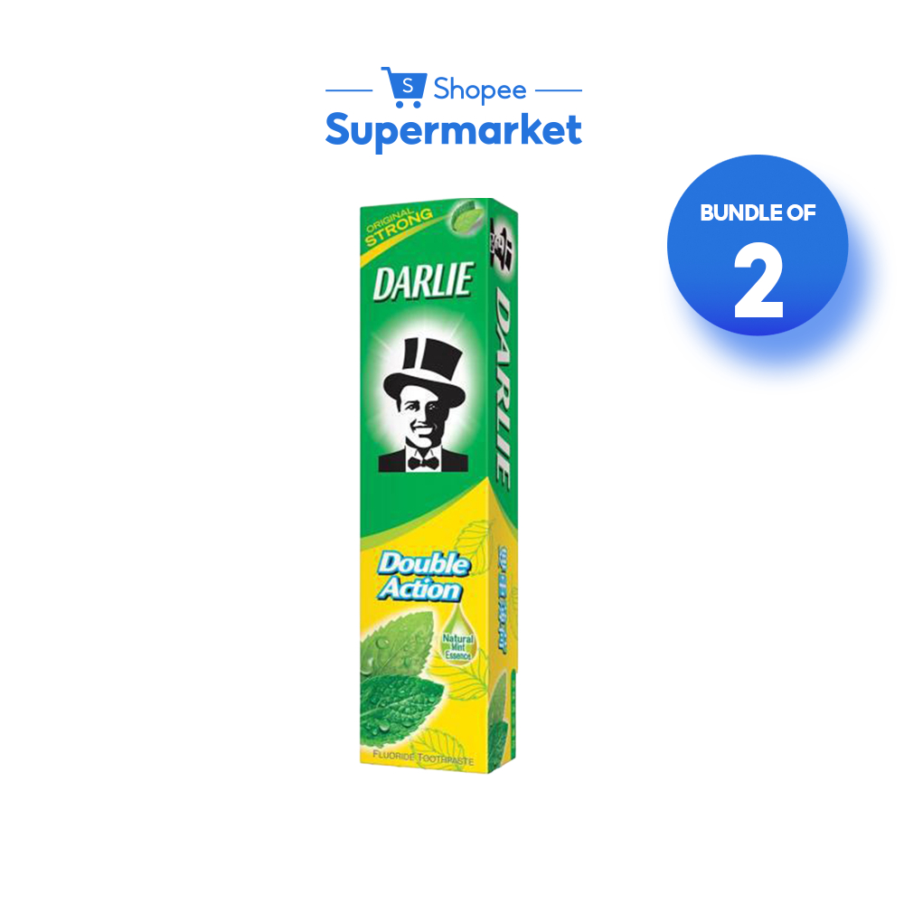 [Bundle of 2] Darlie Double Action Toothpaste Original Strong Mint ...
